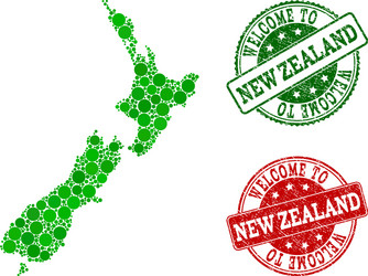 New zealand watermark stamp Royalty Free Vector Image