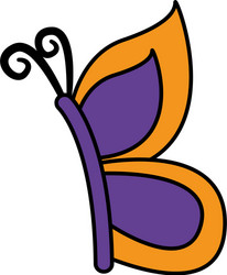 Butterfly insect icon Royalty Free Vector Image