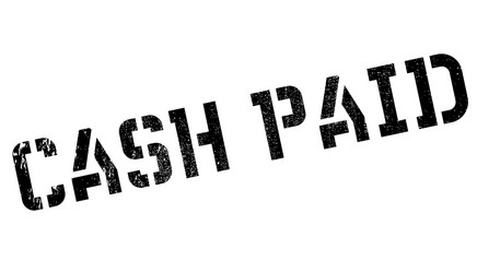 Cash paid rubber stamp Royalty Free Vector Image