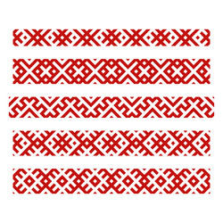 Russian old embroidery and patterns Royalty Free Vector