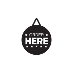 Order sign logo design template Royalty Free Vector Image