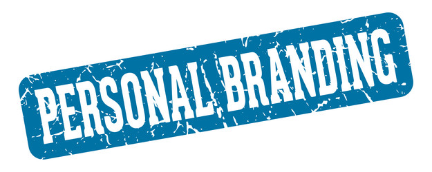 Personal branding rectangular sign Royalty Free Vector Image