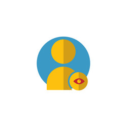 User look icon admin symbols editable stroke Vector Image