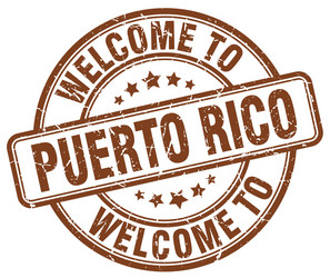 Welcome to puerto rico Royalty Free Vector Image