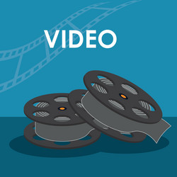 Movie design cinema concept film Royalty Free Vector Image