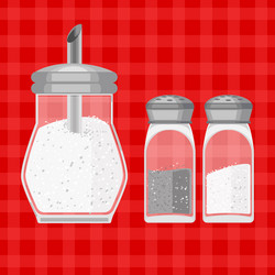 Salt and pepper shakers Royalty Free Vector Image