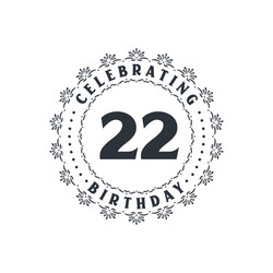 Happy Birthday 22 Vector Images (over 480)