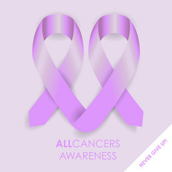 All cancer ribbon Royalty Free Vector Image - VectorStock