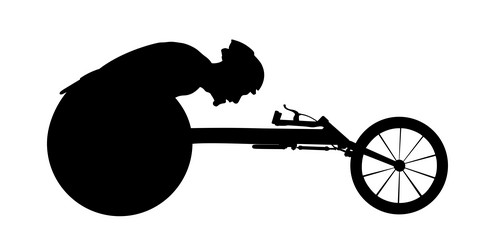 Wheelchair Race Vector