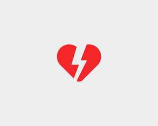 Creative handshake heart inside logo Royalty Free Vector