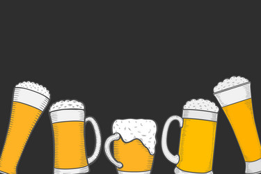 Beer menu design template Royalty Free Vector Image
