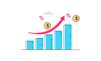 Chart logo design Royalty Free Vector Image - VectorStock