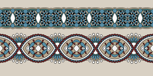White lacy vintage elegant trim vintage pattern Vector Image