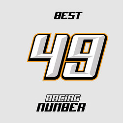 Racing Number Font Vector Images (over 3,900)