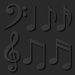 Vintage Musical Notes Vector Images (over 9,400)