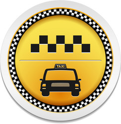 Taxi sticker Royalty Free Vector Image - VectorStock