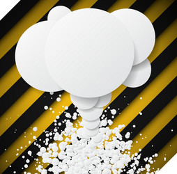 Cat on a background a nuclear explosion Royalty Free Vector