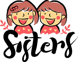 Two Sisters Clipart