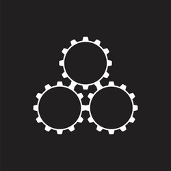 Text abc cog machine logo Royalty Free Vector Image