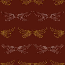 Ancient egyptian symbol winged sun Royalty Free Vector Image