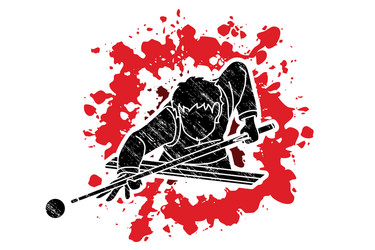 Basketball player with a ball outline Royalty Free Vector