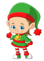 Cute elf cartoon Royalty Free Vector Image - VectorStock