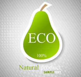 Pear vocabulary flashcard Royalty Free Vector Image