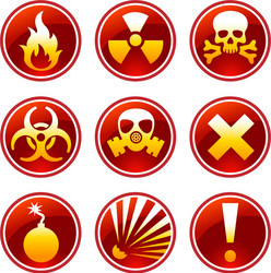 Colorful round paper labels with shadows Vector Image