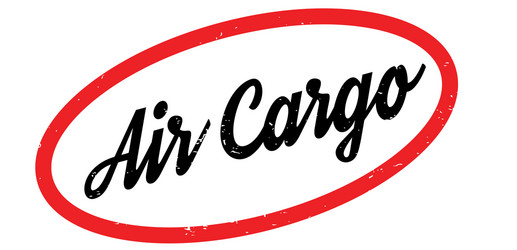 Air cargo rubber stamp Royalty Free Vector Image