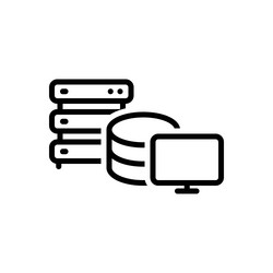 Data base Royalty Free Vector Image - VectorStock