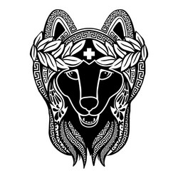 Dogs country origin greek dog breeds Royalty Free Vector