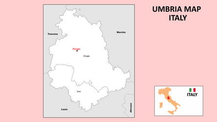 Map Italy Umbria Vector Images (over 160)