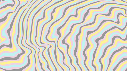 Acid wave rainbow line backgrounds in 1970s 1960s Vector Image