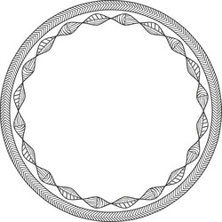 Isolated boho circle design Royalty Free Vector Image