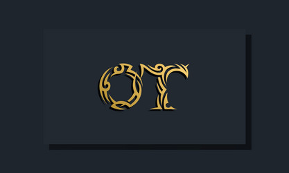 Initial letters ot logo design bundle Royalty Free Vector