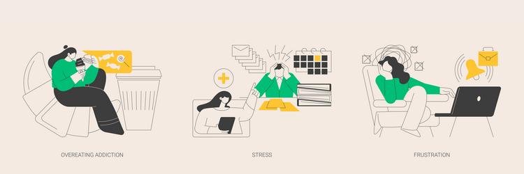 Frustration abstract concept Royalty Free Vector Image