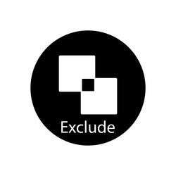 Pathfinder icon Royalty Free Vector Image - VectorStock