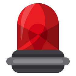 Firefighter alarm light icon Royalty Free Vector Image
