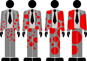 Many faces men Royalty Free Vector Image - VectorStock