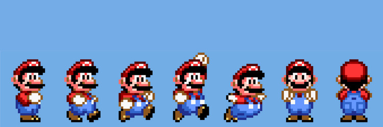 Super mario bros pixelated retro video game mario Vector Image