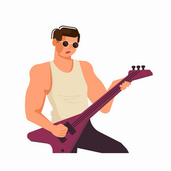 Rock male singer Royalty Free Vector Image - VectorStock