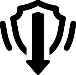 Downgrade protection icon Royalty Free Vector Image
