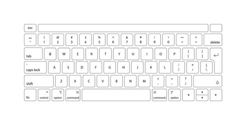 Laptop Keyboard Layout Printable