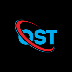Ost logo letter letter logo design Royalty Free Vector Image