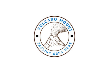 Volcano icon Royalty Free Vector Image - VectorStock