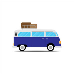 Summer van car Royalty Free Vector Image - VectorStock