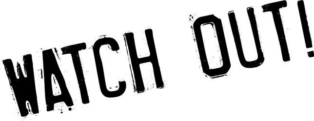 Watch out rubber stamp Royalty Free Vector Image