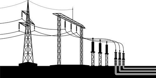 Electricity Transmission Lines Royalty Free Vector Image