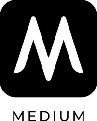 Letter m logo design template rounded square logo Vector Image