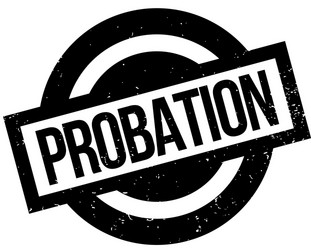 Probation rubber stamp Royalty Free Vector Image